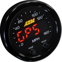 AEM X-Series Digital GPS Speedometer 30-0313